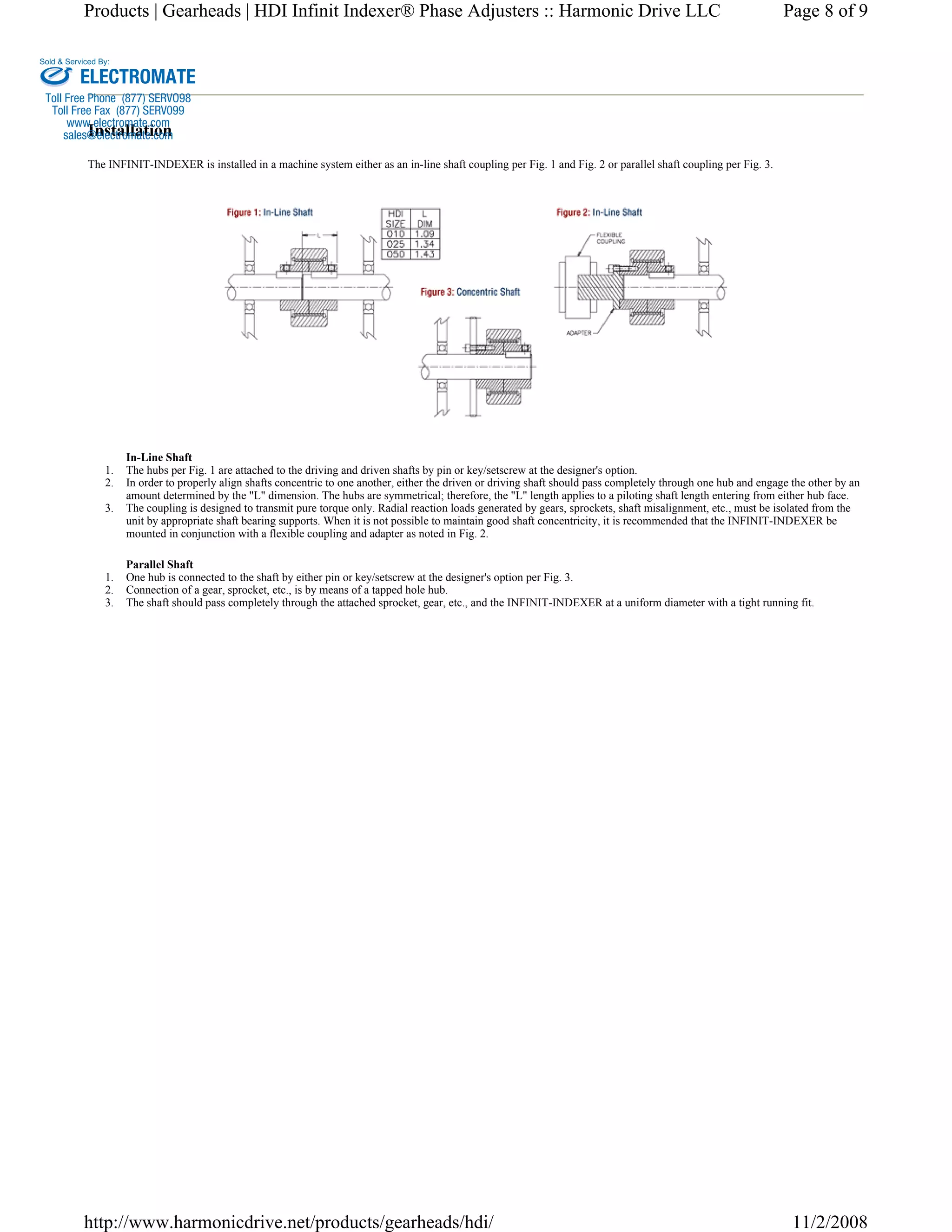 Harmonic drive hdi_specification_specsheet | PDF | Computer Peripherals | Computing