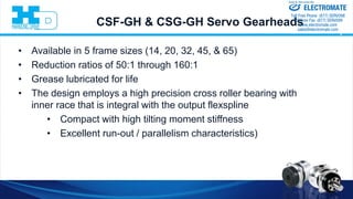 Harmonic Drive LLC Servo Gearheads Presentation 1-19-16 | PDF
