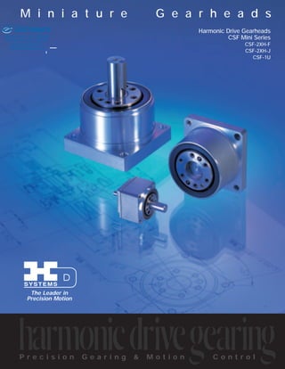 Harmonic drive miniature gearheads specsheet | PDF