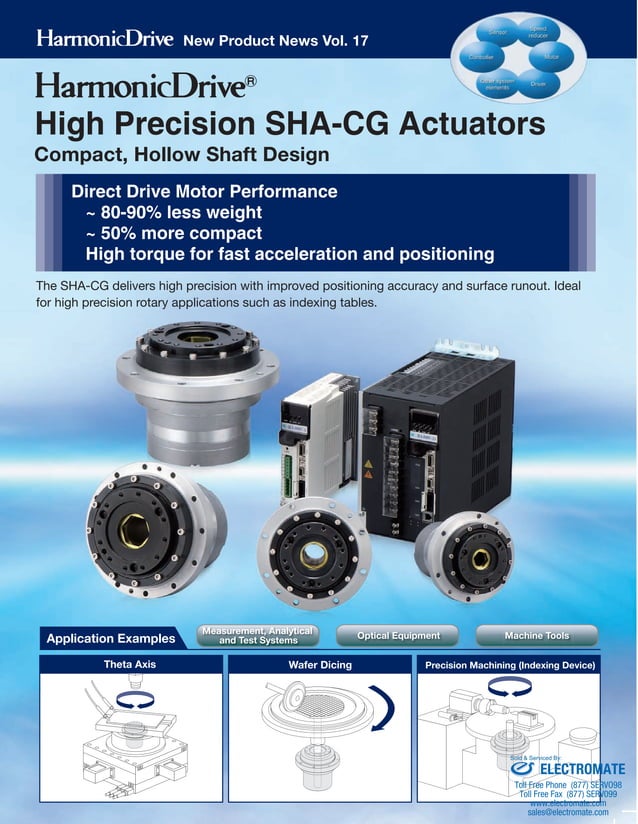 Harmonic drive sha cg specsheet | PDF