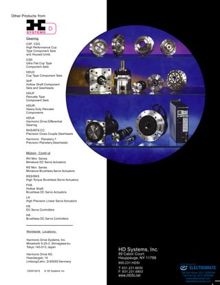 Harmonic drive ultra flat_component_specsheet | PDF