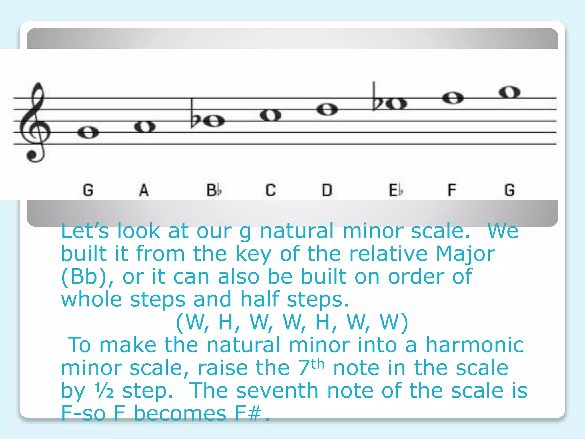 Harmonic minor scales | PPT