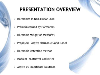 Harmonic mitigation | PPTX