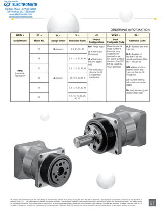 Harmonic planetary gearheads_catalog | PDF | Performance Cars | Auto Type