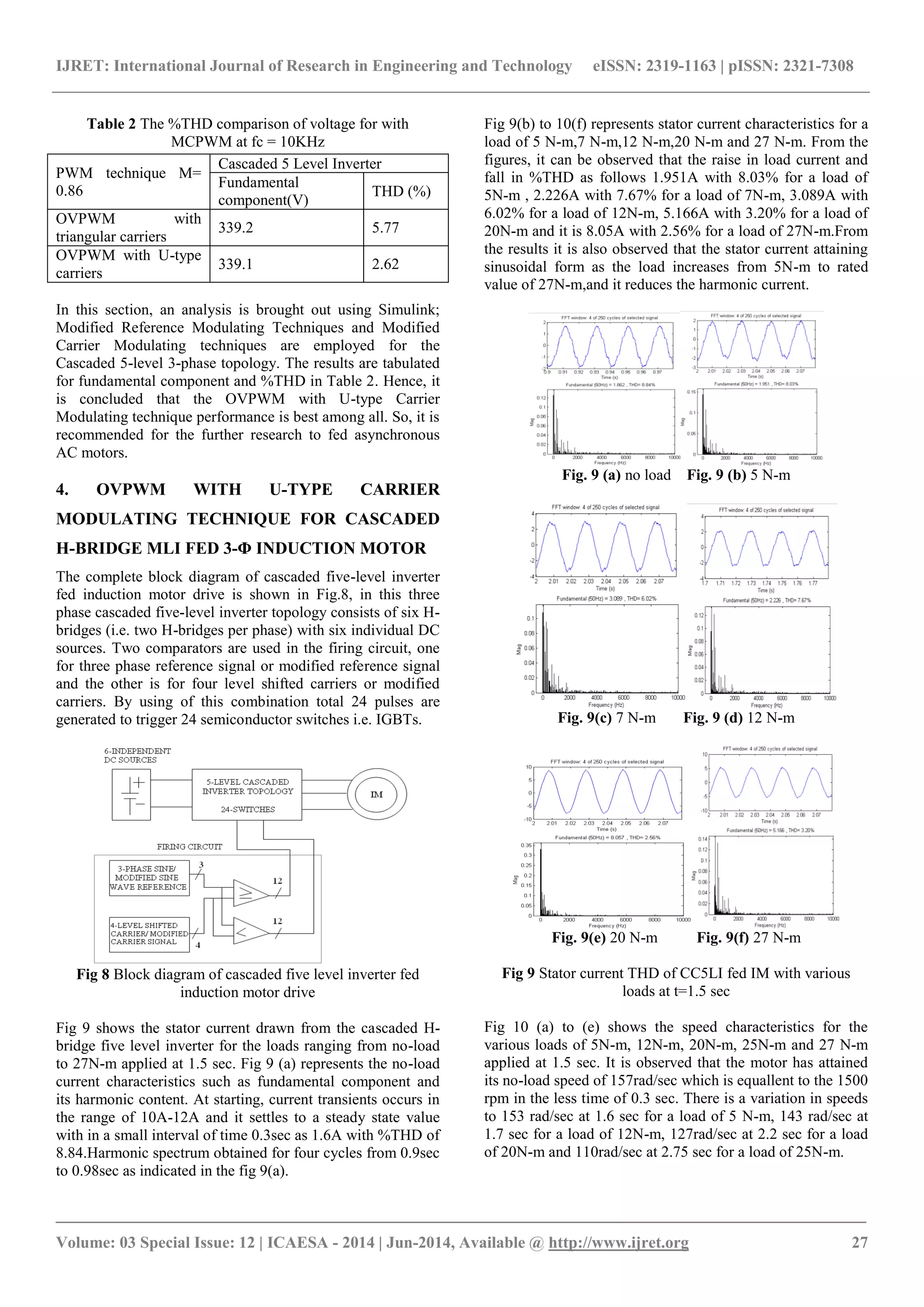 Harmonic reduction of cascaded mli fed induction | PDF