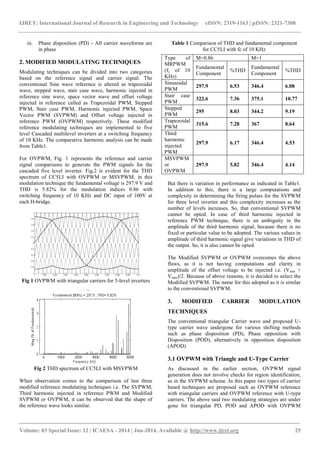 Harmonic reduction of cascaded mli fed induction | PDF