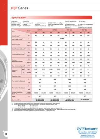 Harmonic rsf series_specsheet | PDF