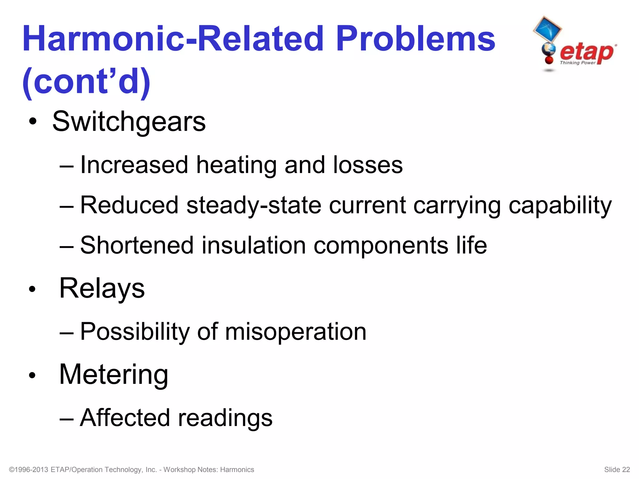 ETAP - Harmonics Analysis | PDF