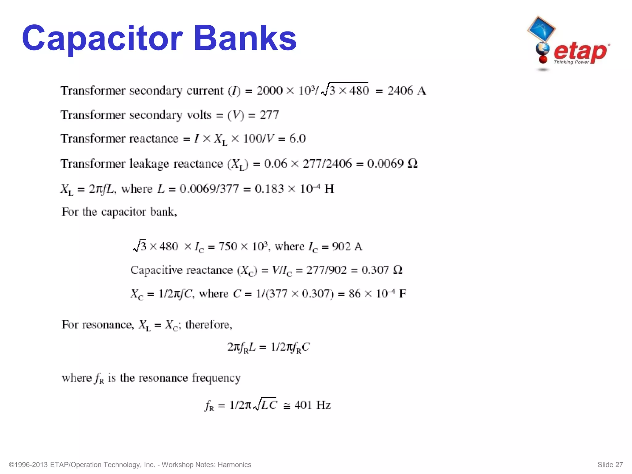 ETAP - Harmonics Analysis | PDF