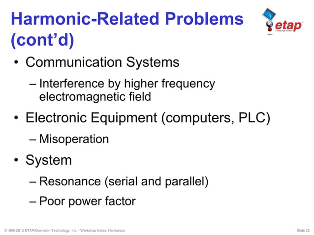 ETAP - Harmonics Analysis | PDF
