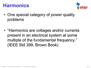 ETAP - Harmonics Analysis | PDF