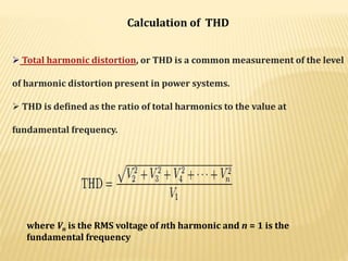 Identification and minimization of Harmonics | PPT