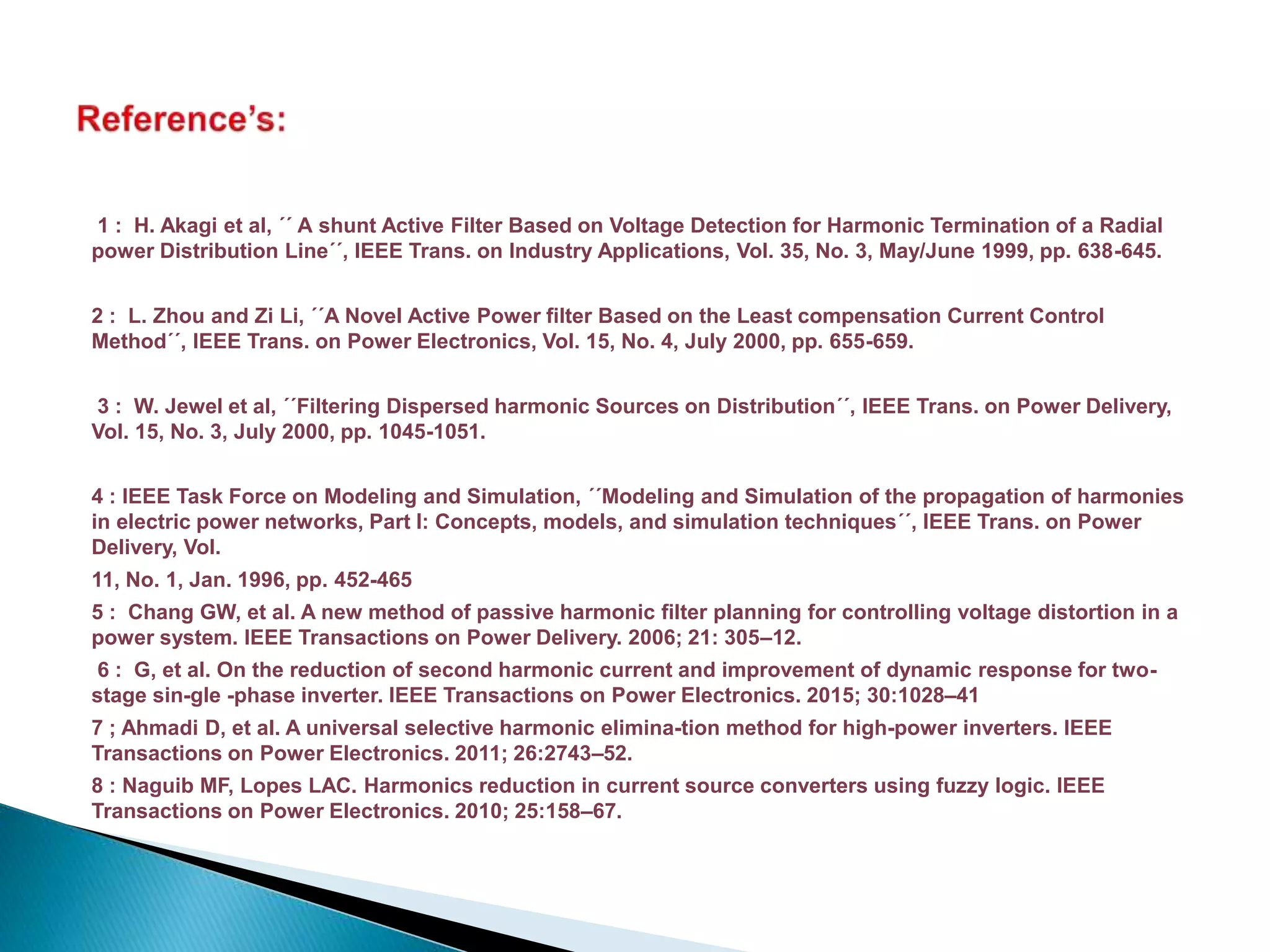 Harmonics and mitigation techniques | PPTX