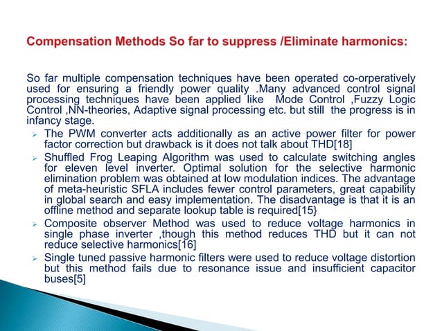 Harmonics and mitigation techniques | PPTX | Indoor Environmental Quality | Home & Garden