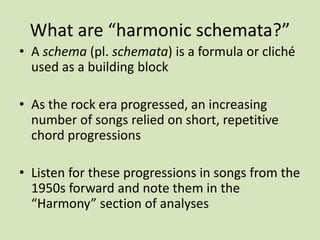 Harmonic Schemata | PPTX
