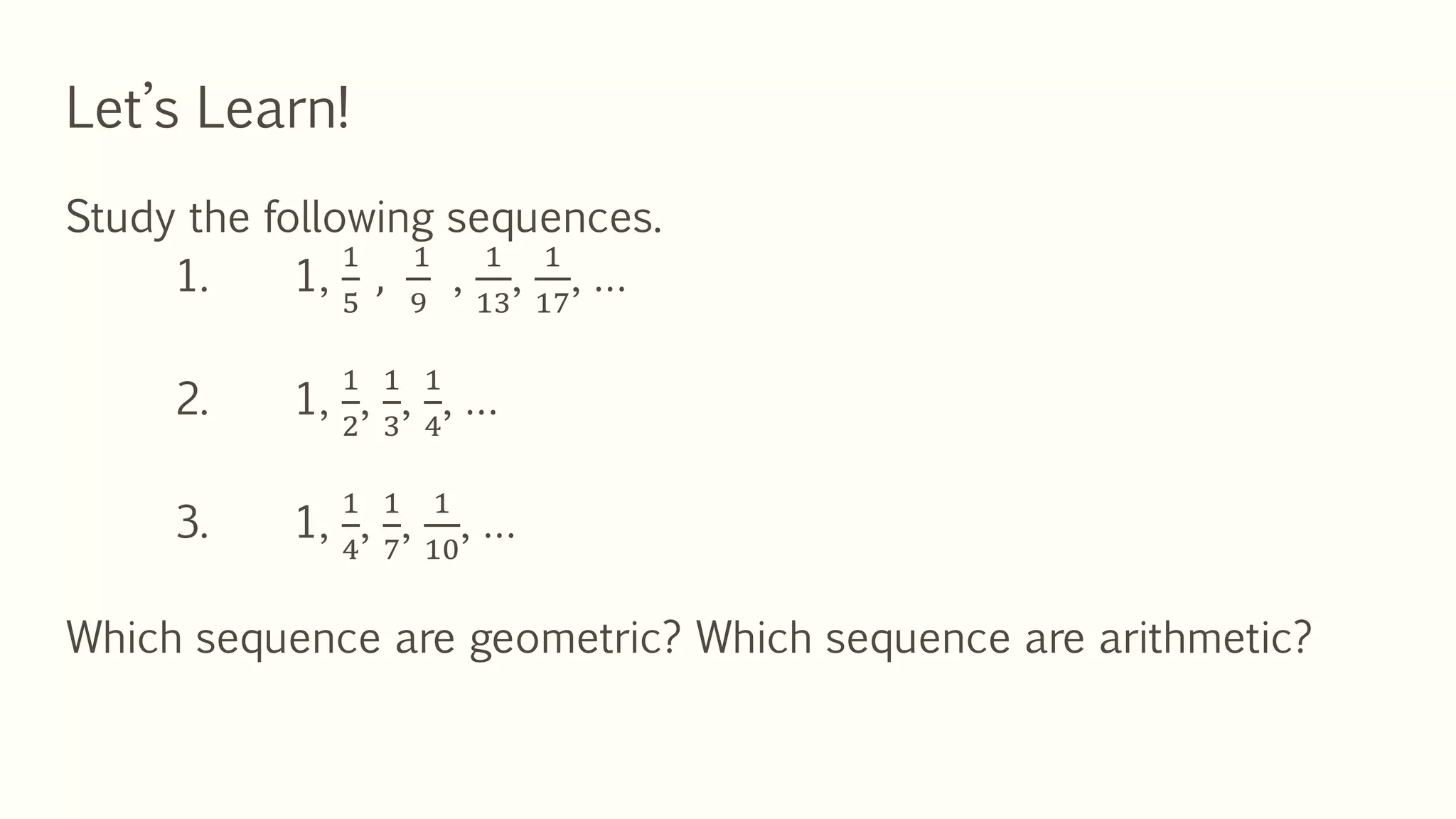 Harmonic sequence | PPTX