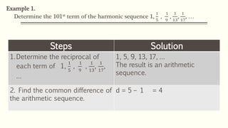 Harmonic sequence | PPTX