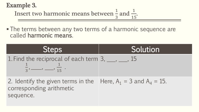 Harmonic sequence | PPTX