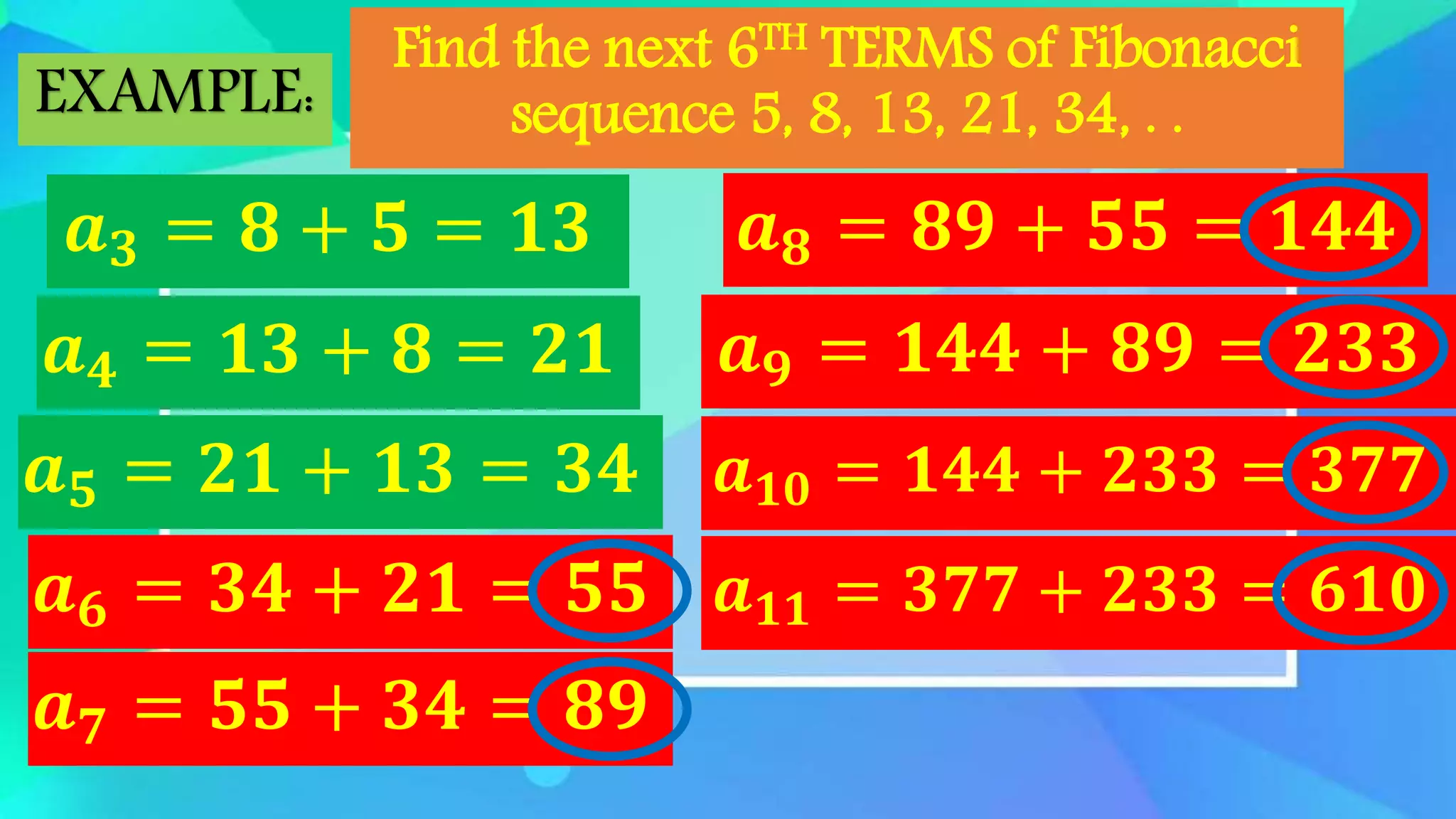 Harmonic sequence and fibonacci 10 | PPTX
