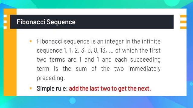 Harmonic sequence and fibonacci 10 | PPTX