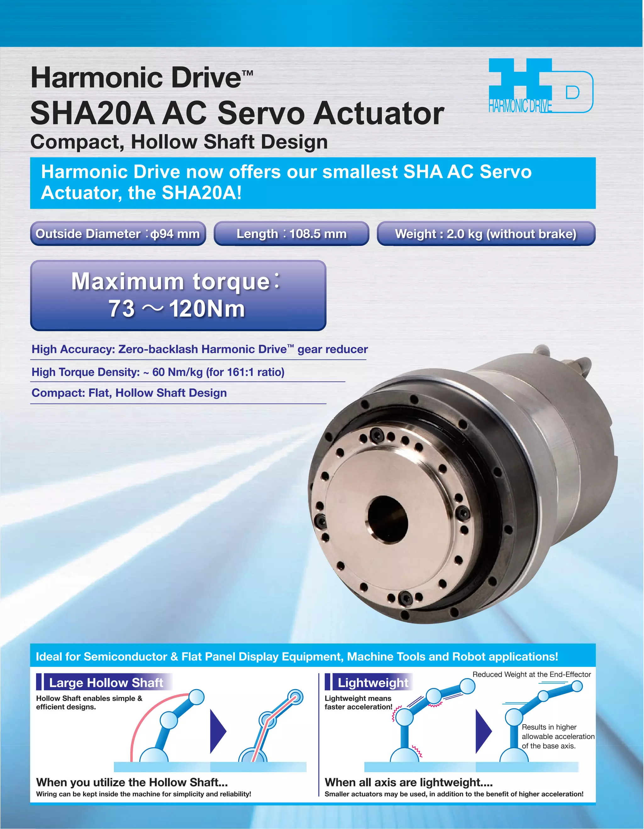Harmonic sha20a specsheet | PDF