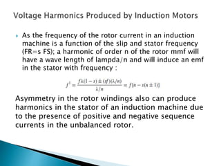 Harmonics in rotating machines | PPTX