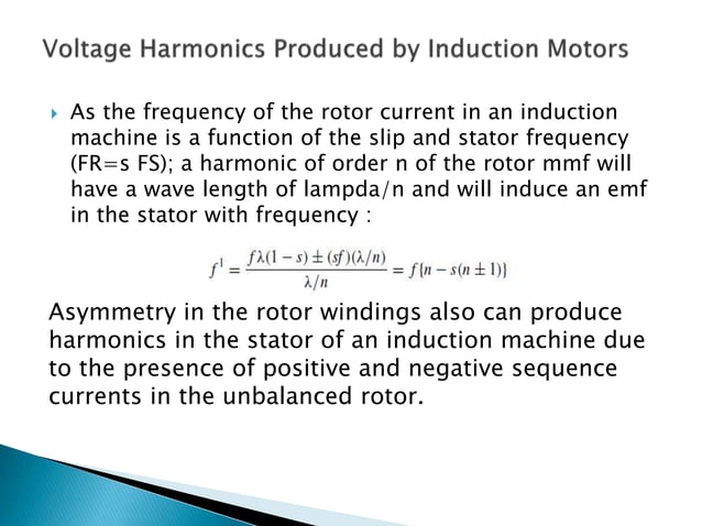 Harmonics in rotating machines | PPTX