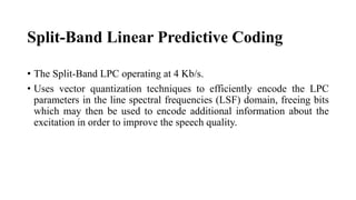 Harmonic speech coding | PPT