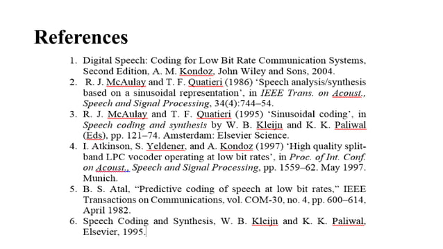 Harmonic speech coding | PPT
