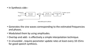 Harmonic speech coding | PPT