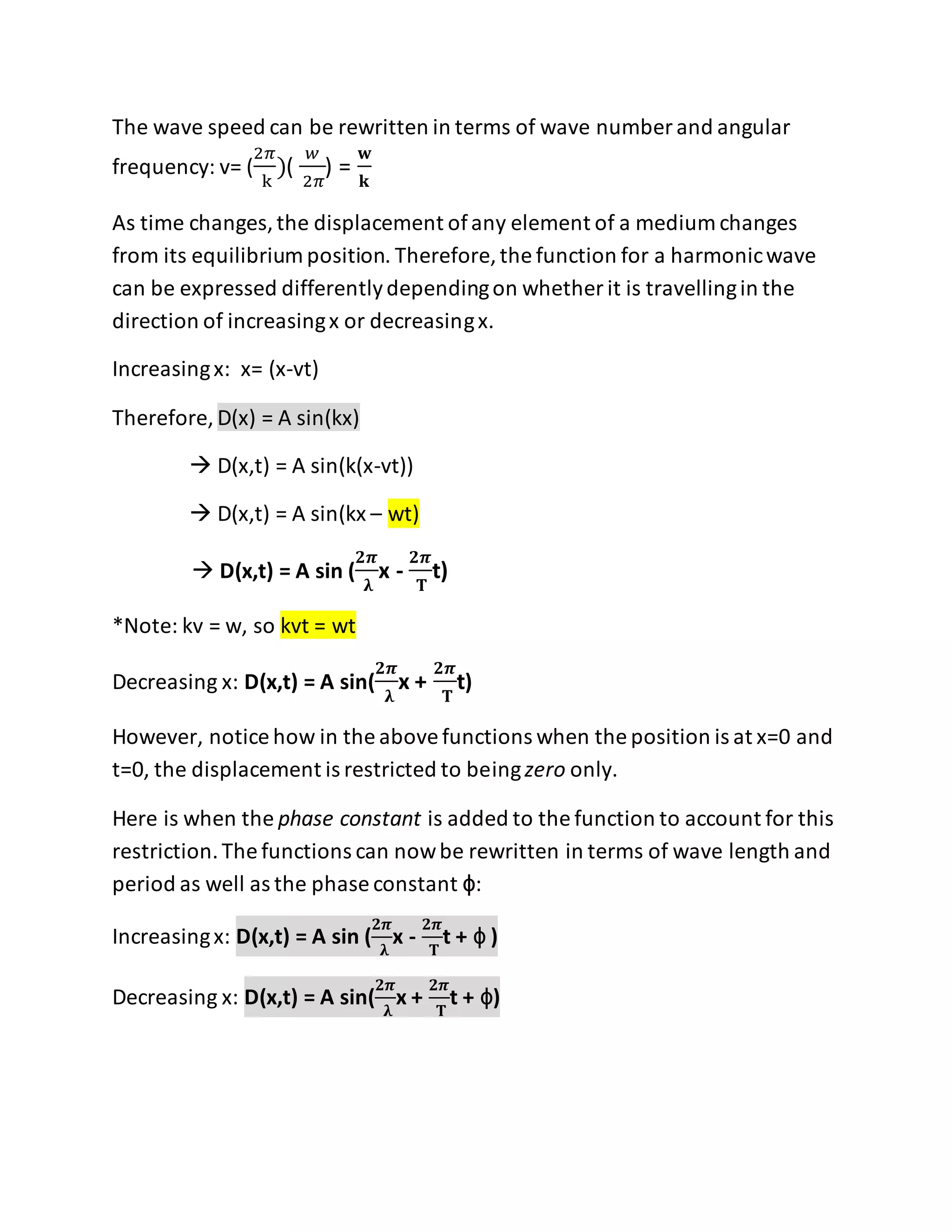Harmonic waves | DOCX