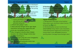 HARMONI DALAM EKOSISTEM PEMBELEJARAN SD KELAS 5 | PDF