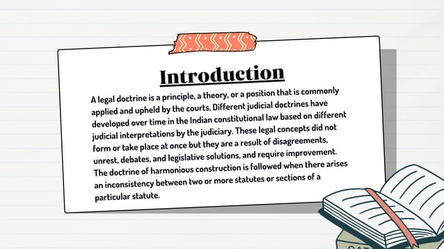 The doctrine of harmonious construction under Interpretation of statute ...