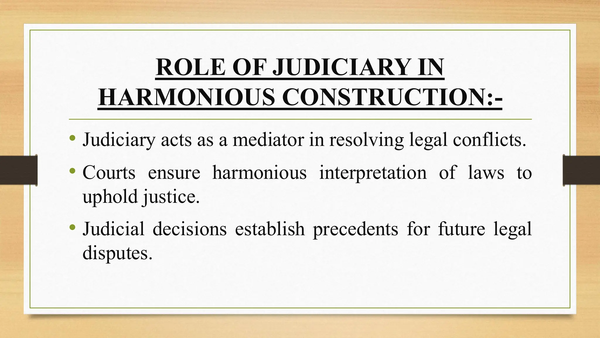 HARMONIOUS CONSTRUCTION RULE by Puja Dwivedi | PDF