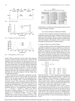 Harmoni resonance mode analysis | PDF
