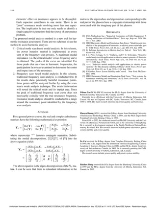 Harmoni resonance mode analysis | PDF
