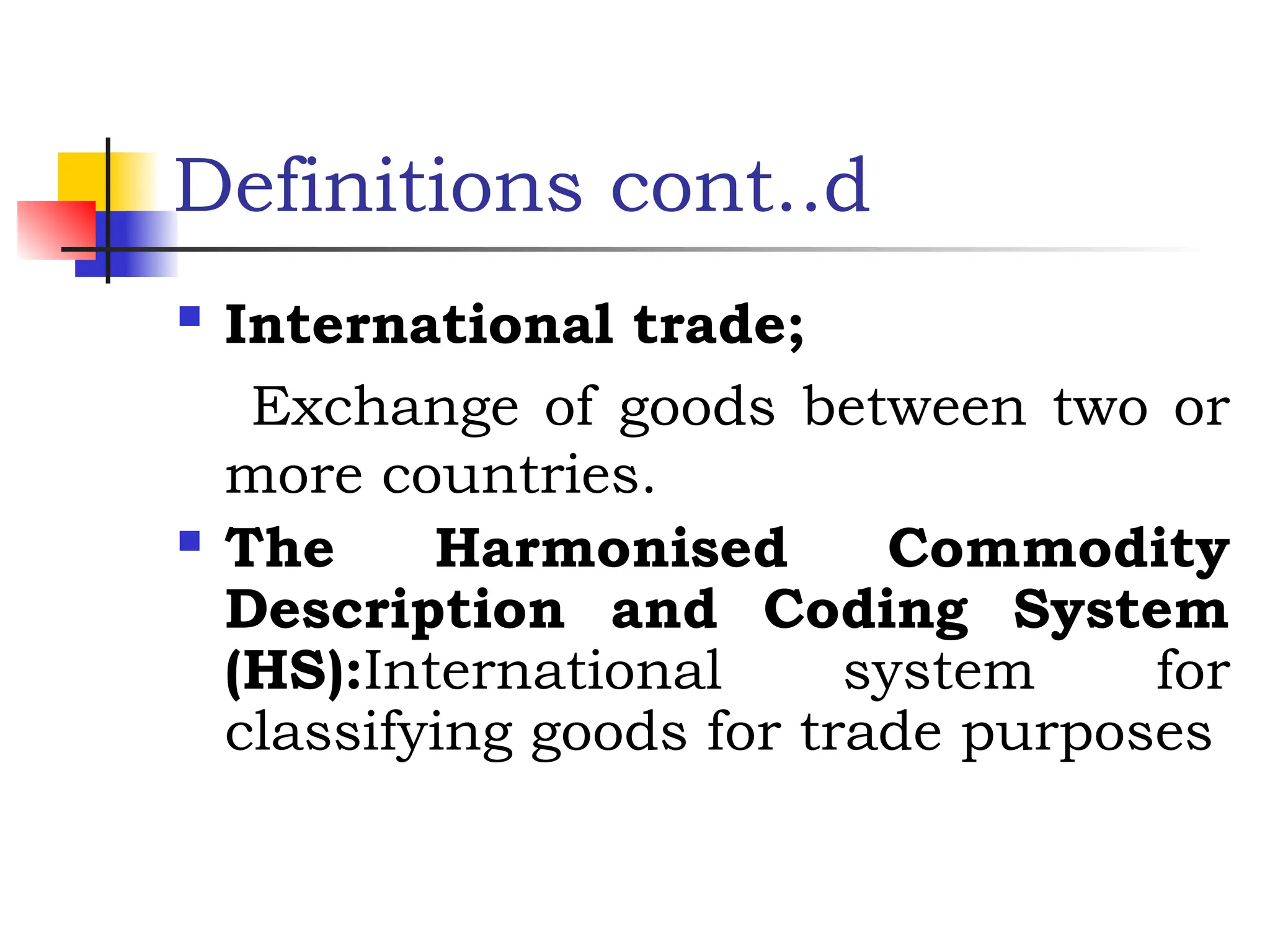 Harmonised system.Harmonised system.pptppt | PPT