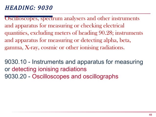 Harmonised system ch. 90 | PPT