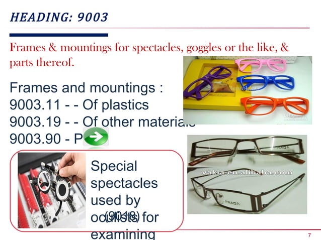 Harmonised system ch. 90 | PPT