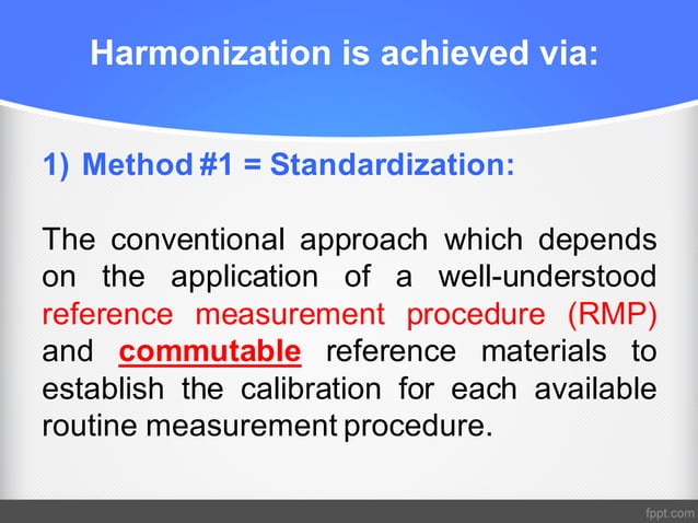 Harmonization of Laboratory Testing, 08 04-2017 | PPT