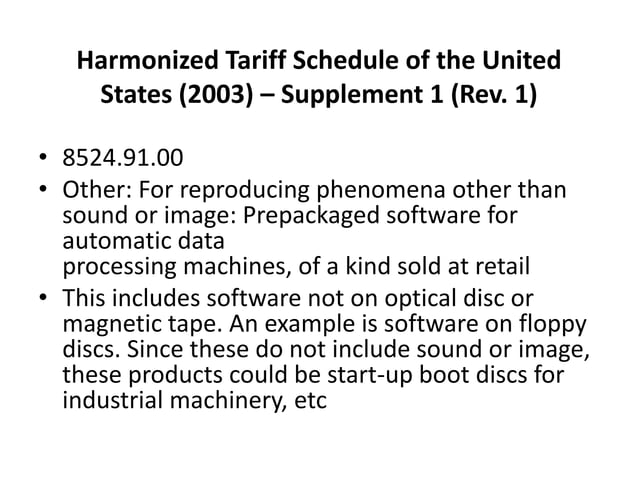 Harmonized tariff schedule (hts) and schedule | PPTX