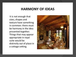 Harmony in interior design | PPTX