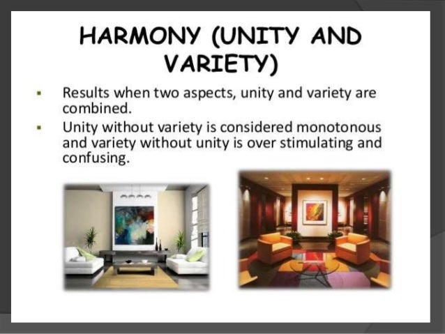 Harmony in interior design