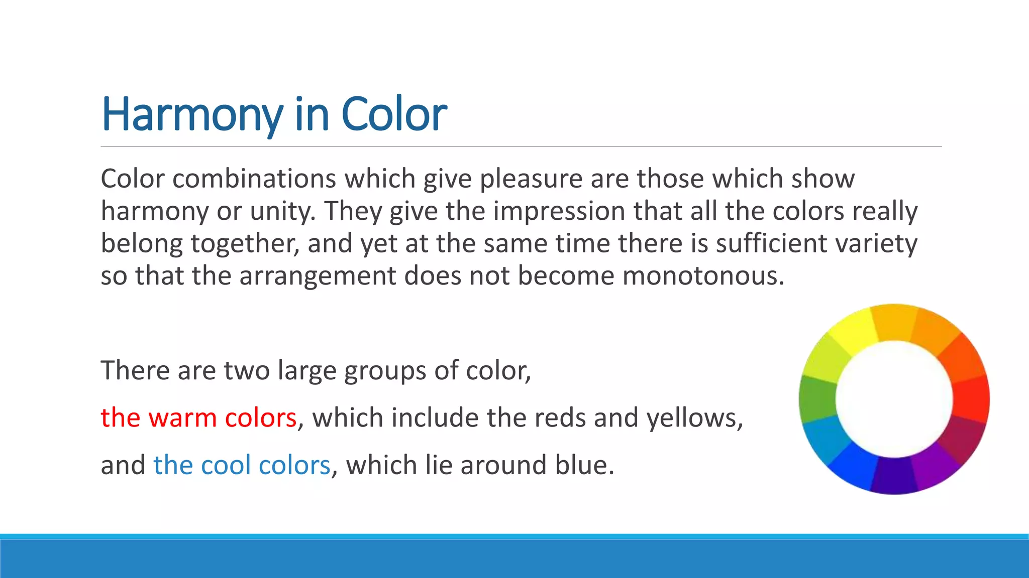 Harmony: Principles of design | PPTX