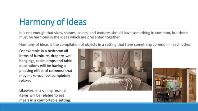 Harmony: Principles of design | PPTX | Needlework | Arts and Crafts