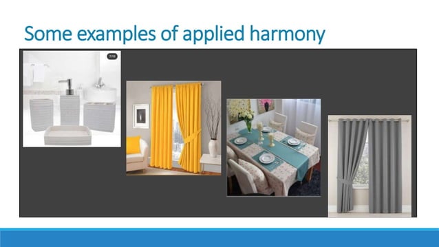 Harmony: Principles of design | PPTX | Needlework | Arts and Crafts