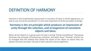 Harmony Principle Of Design