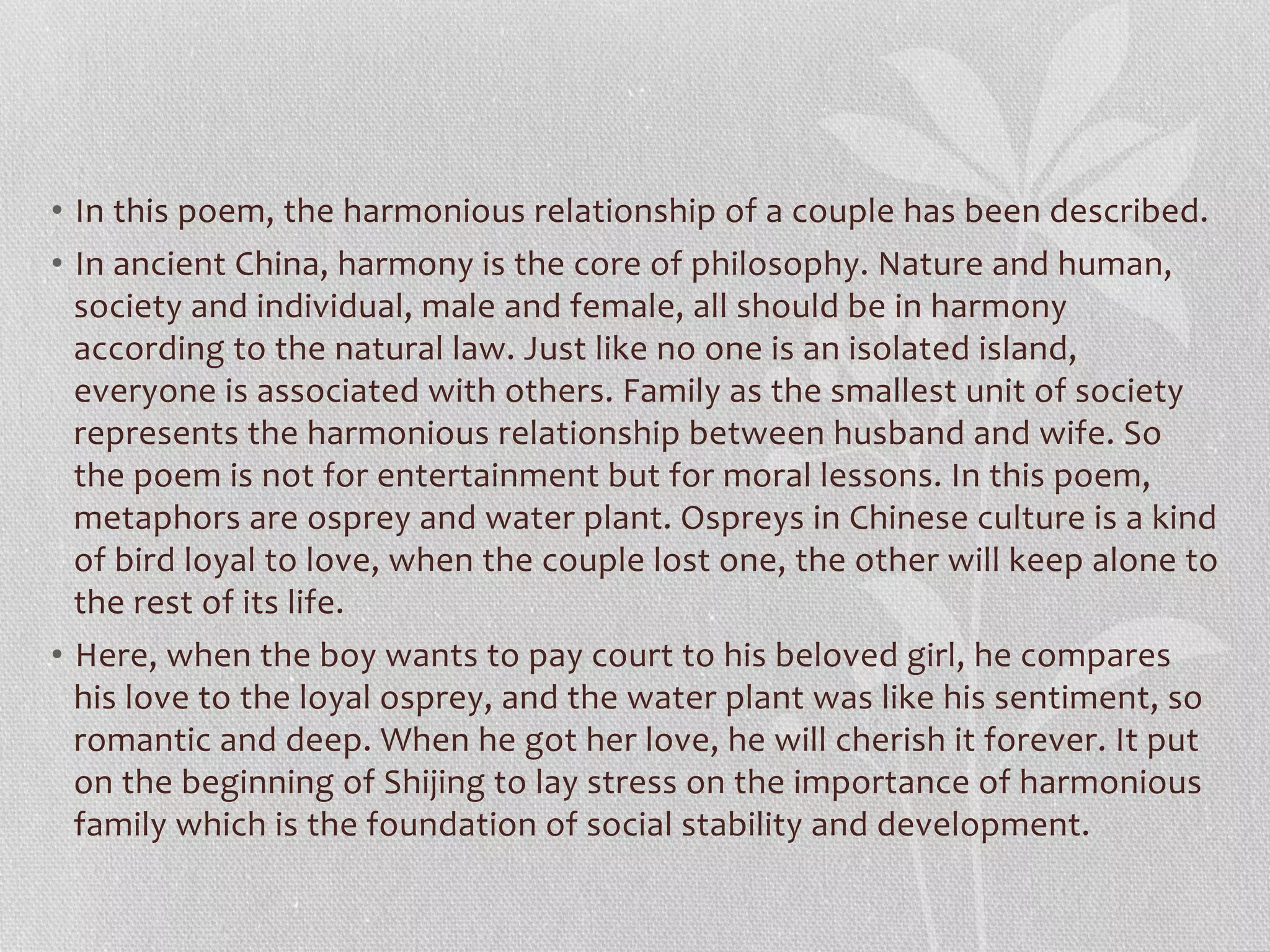 Harmony chinese culture | PDF