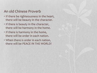 Harmony chinese culture | PPT