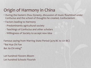 Harmony chinese culture | PDF